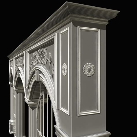 Collonade Colonnade Columns Obj