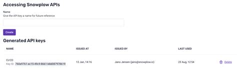 Managing Your Account Snowplow Documentation