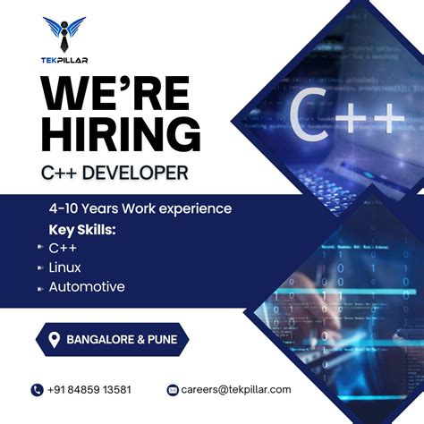 Tekpillar® On Linkedin Automotive Cplusplusdeveloper Linux Datastructures Multithreading Qt