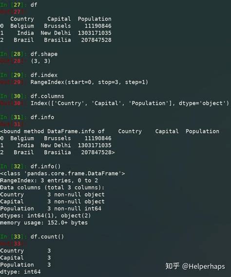 Pandas 的 Cheat Sheet（中文版） 知乎