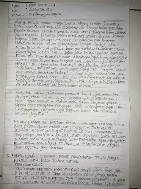 Uas Kelembagaan Ryan Andika Arif Pdf