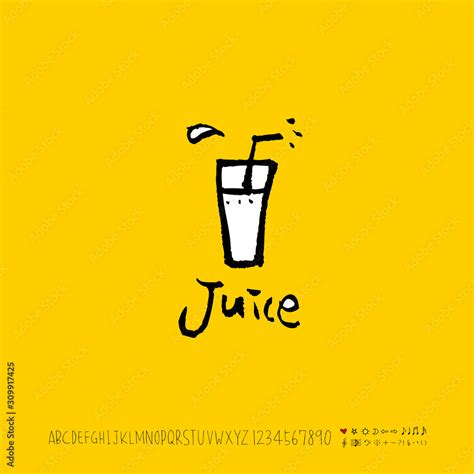 손으로 그린 알파벳 일러스트 Stock Vector Adobe Stock