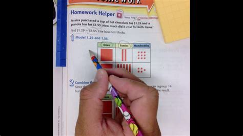 How To Add Decimals Using Base Ten Blocks Free Worksheets Printable