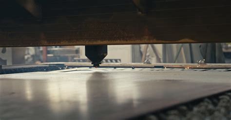 High Tech Cnc Laser Cutting In Industrial Workshop Free Stock Video