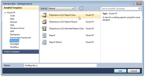 Xtrareports Wpf入门教程一：创建静态报表 Devexpress中文网