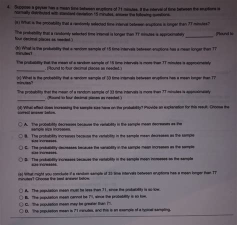 solved a simple random sample of size n 55 is obtained from