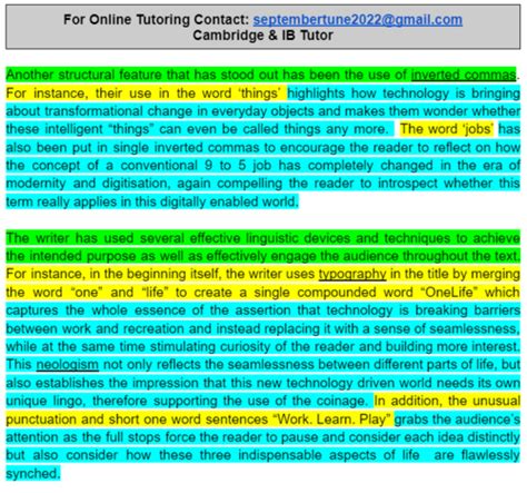 Sample Text Analysis Of Editorial Caie As English Language 9093