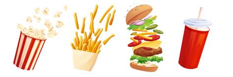 دانلود مجموعه 4 عددی وکتور طرح خوراکی و غذا های مختلف دانلود رایگان فایل لایه باز، Psd، وکتور