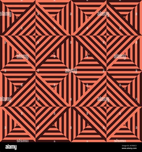 Op Art Seamless Pattern Vector Optical Illusion Colorful Geometric Stock Illustration Abstract