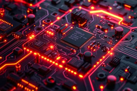 Premium Photo Innovative Electronic Circuitry Silicon Chip And Flex