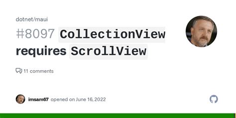 Collectionview Requires Scrollview Issue Dotnet Maui Github