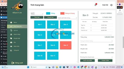 Winform Wpf C Phần Mềm Quản Lý Quán Bida Club Sàn Giao Dịch Source Code Chia Sẻ Mã Nguồn