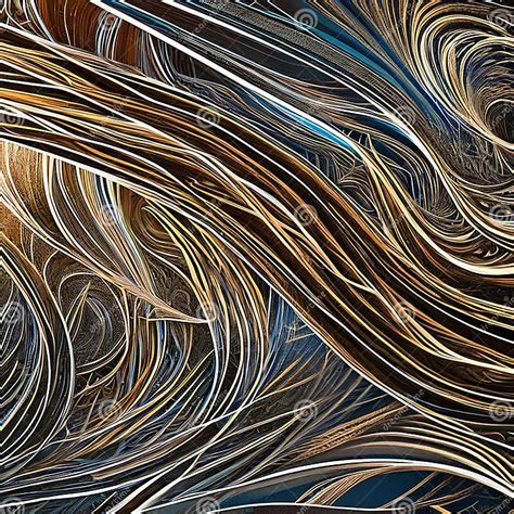 An Abstract Representation Of The Cycles Of Nature With Swirling Patterns Symbolizing Growth