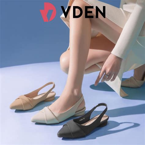 Vden Pointed Mules Slingback Flat Shoes 22008 Pointed Toe Flat Heel 1