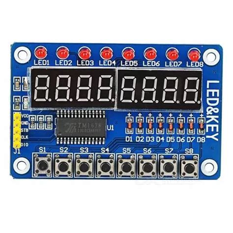 Modulo Tm1638 Display Botones Led Arduino Microcontrolador Cuotas Sin