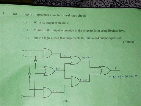 1 A Figure 1 Represents A Combinational Studyx