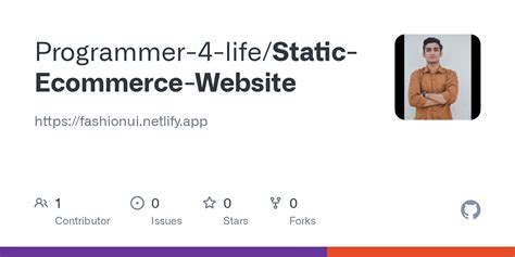 Github Programmer 4 Lifestatic Ecommerce Website Fashionui