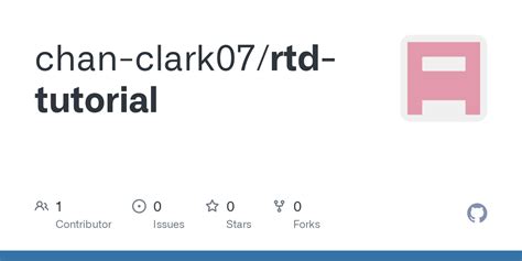 GitHub Chan Clark07 Rtd Tutorial