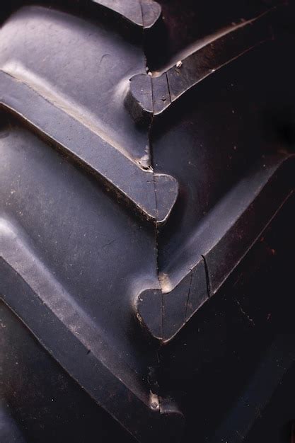 Premium Photo Closeup Of Tractor Tire Tread As Background