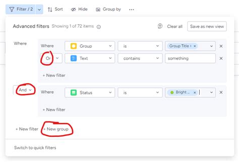 Using Both And And Or Filters On Dashboards And Widgets Feature