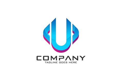 Abstract Letter U Logo Design Graphic By Sahenur89 · Creative Fabrica