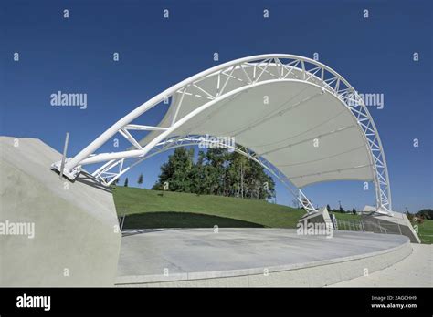 Tensile Fabric Structure With Lighting