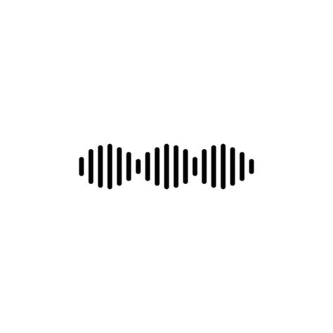 Waveform Icon Isolated On White Background Vector Art At Vecteezy