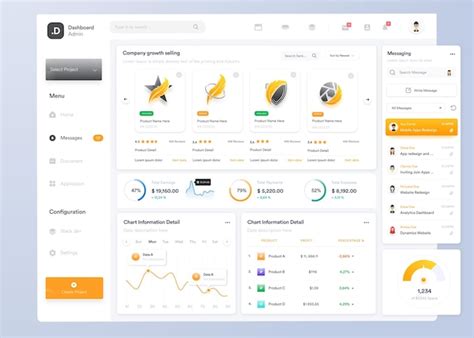 Design Dinterface Utilisateur Avec Graphiques Graphiques Et