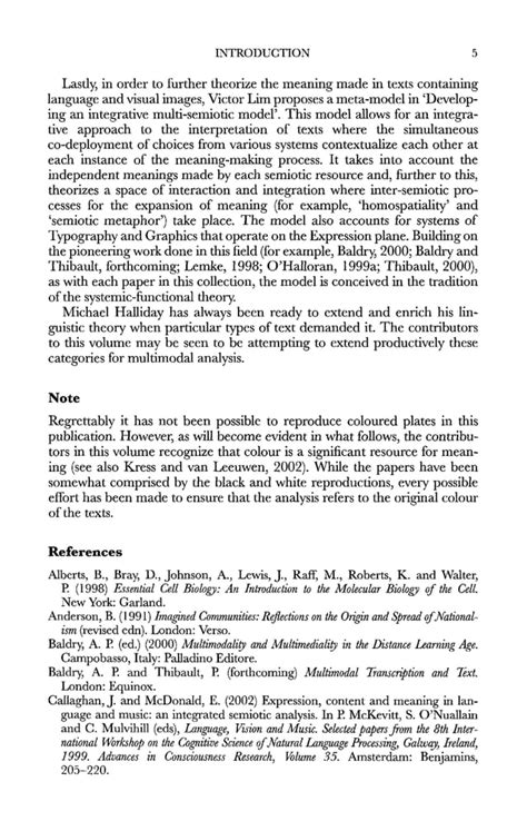 Multimodal Discourse Analysis Systemic Functional Perspectives
