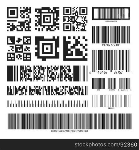 Digital Barcode Supermarket Bar Labels Shop Inventory Code And