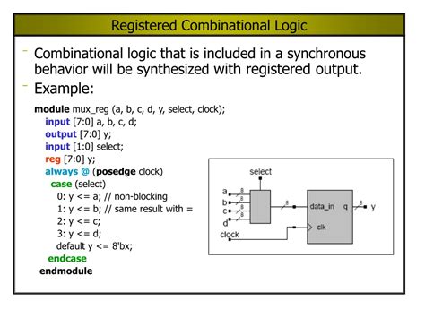Ppt Verilog Synthesis Combinational Logic Powerpoint Presentation