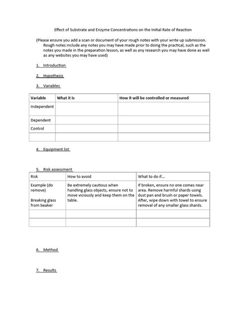 Practical Write Up Layout Pdf