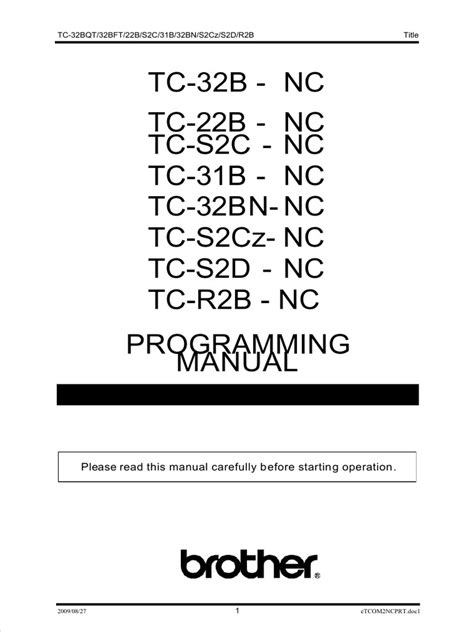 brother tc s2d programming manual pdf drilling