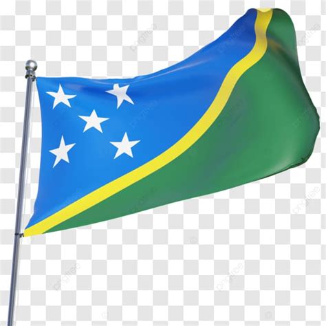 기둥으로 흔들리는 솔로몬 제도 깃발 기둥으로 흔들리는 솔로몬 제도 깃발 솔로몬 제도 깃발을 흔들며 투명하게 흔들리는 솔로몬 제도 깃발 Png 일러스트 및 Psd 이미지