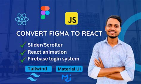 Convert Figma To React Tailwind Material Ul Firebase Website Design By Maimun54 Fiverr