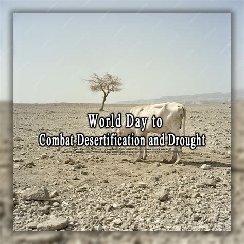 Premium Psd World Day To Combat Desertification And Drought