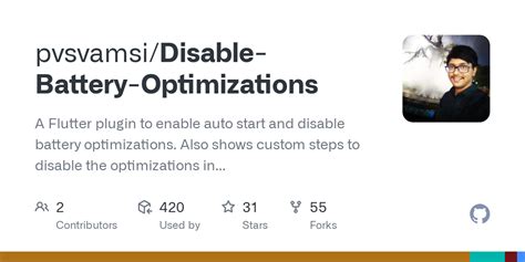 Disable Battery Optimizations Lib Disable Battery Optimization Dart At Master · Pvsvamsi Disable