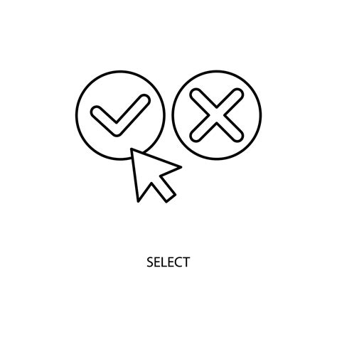 Select Concept Line Icon Simple Element Illustration Select Concept Outline Symbol Design Select Concept Line Icon Simple Element Illustration Select Concept Outline Symbol Design