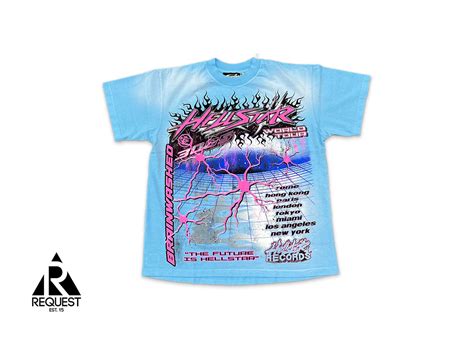 Hellstar Neuron Tour Tee Light Blue Request