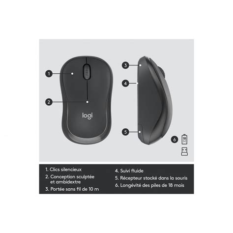 Clavier Logitech Logitech Mk Ensemble Souris Clavier Sans Fil Silence Darty Guadeloupe