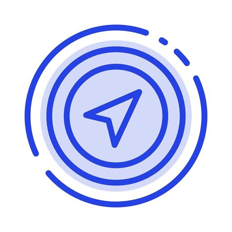 Location Map Pointer Pin Blue Dotted Line Line Icon 15917475 Vector Art At Vecteezy