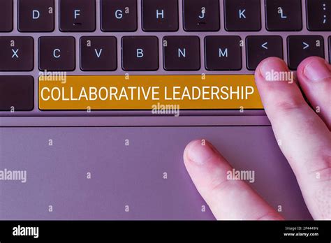 Writing Displaying Text Collaborative Leadership Business Showcase