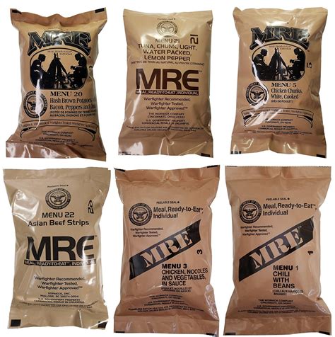 Military Mres Genuine U S Military Mre Ozark Outdoorz