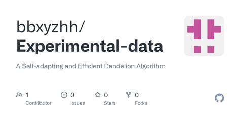 github bbxyzhh experimental data a self adapting and efficient dandelion algorithm