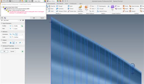 Sweep Over Helix Profile Rotating Along Helix Path Autodesk Community