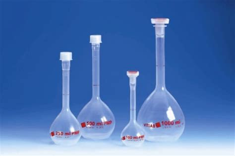 Vitlab™ Class A Pmp Volumetric Flask Capacity 100ml Height 180mm