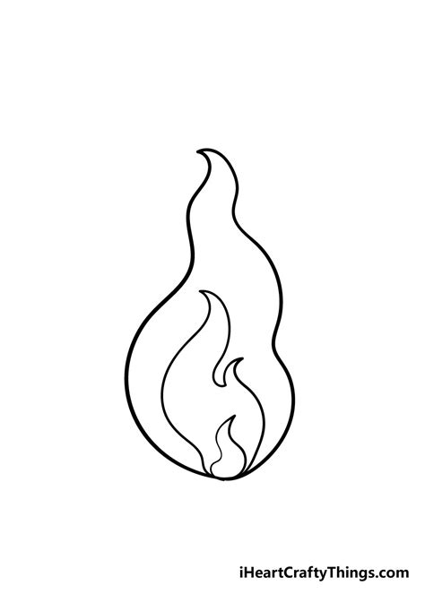 Fire Drawing How To Draw Fire Step By Step