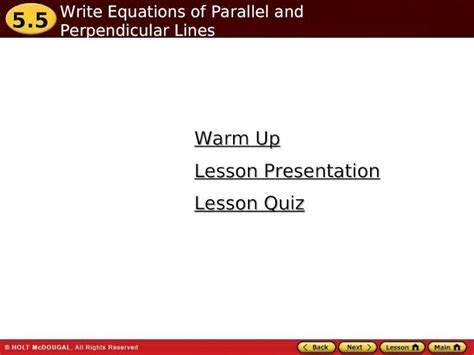 Ppt 5 5 Warm Up Warm Up Lesson Quiz Lesson Quiz Lesson Presentation Lesson Presentation Write
