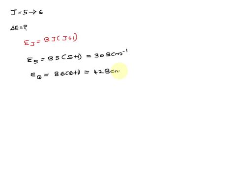 The Rotational Constant Of H35cl In The Rigid Rotor Approximation Has The Value 10 5909 Cm A