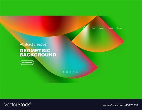 Abstract Circles And Round Elements Geometric Vector Image